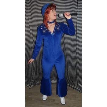 ABBA Blue Jumpsuit (Anni-Frid) ADULT HIRE
